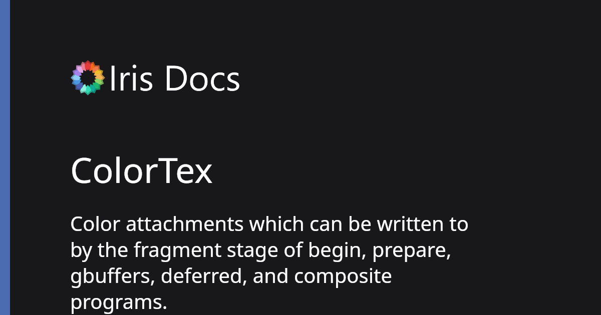 ColorTex | Iris Docs