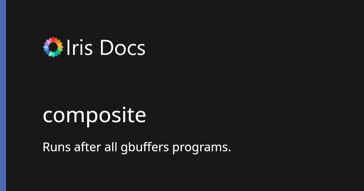 composite | Iris Docs
