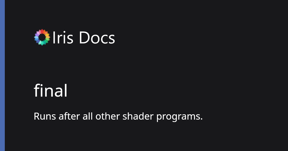 final | Iris Docs